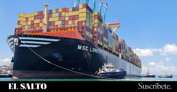 MSC Loreto en Puerto Algeciras con bandera de conveniencia - El Salto ...